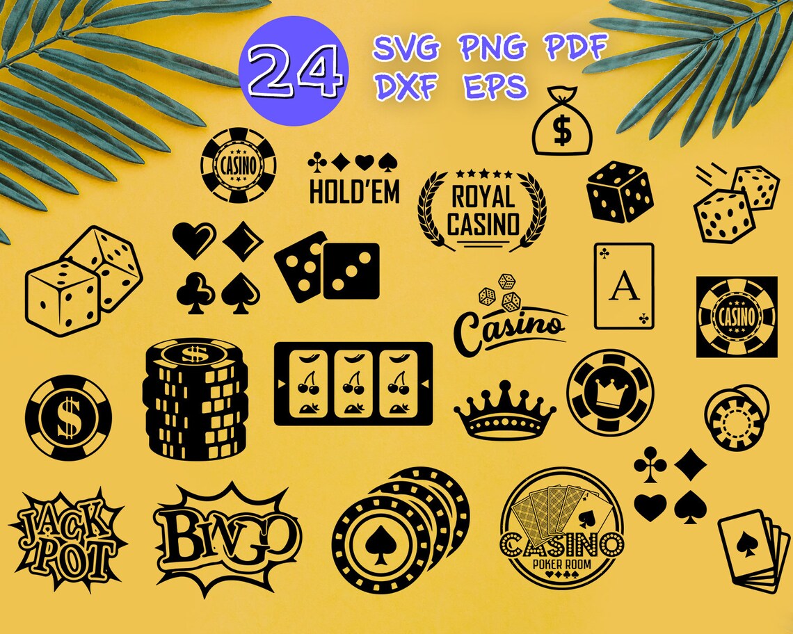 CASINO SVG, Gambling Svg, Poker Svg, Playing Cards Svg, Casino Clipart ...