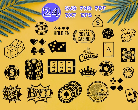 CASINO SVG Gambling Svg Poker Svg Playing Cards Svg Casino | Etsy
