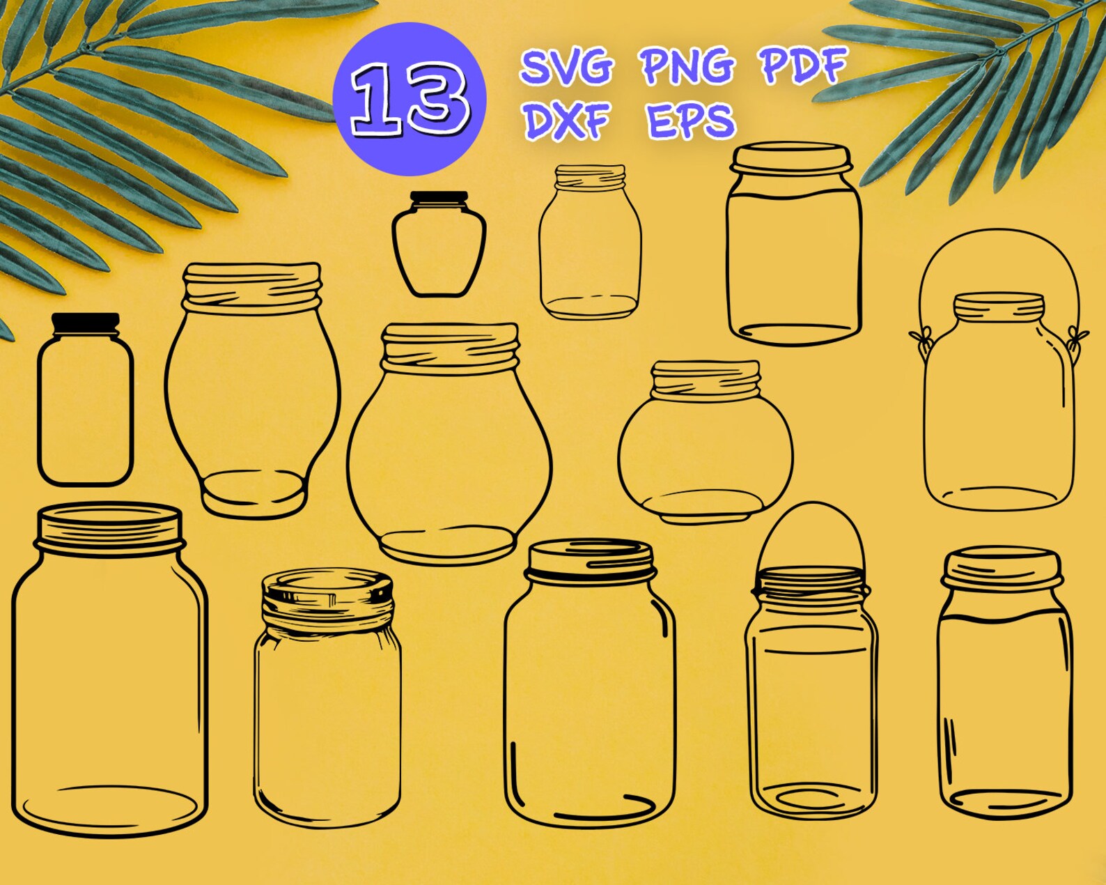 MASSON JAR SVG mason jar design jar svg bottle svg kitchen | Etsy