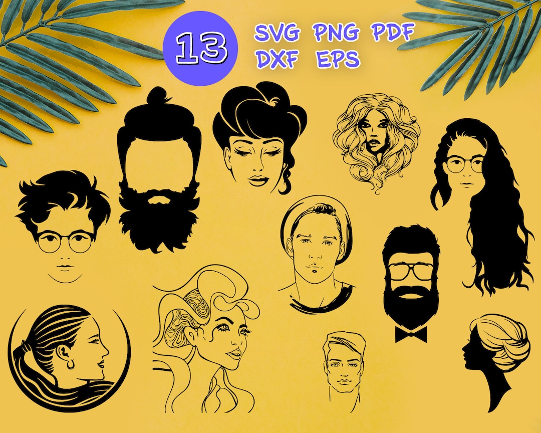 FASHION FACE SVG, Woman Face Svg, Face Svg, Beauty Svg, Makeup Svg ...