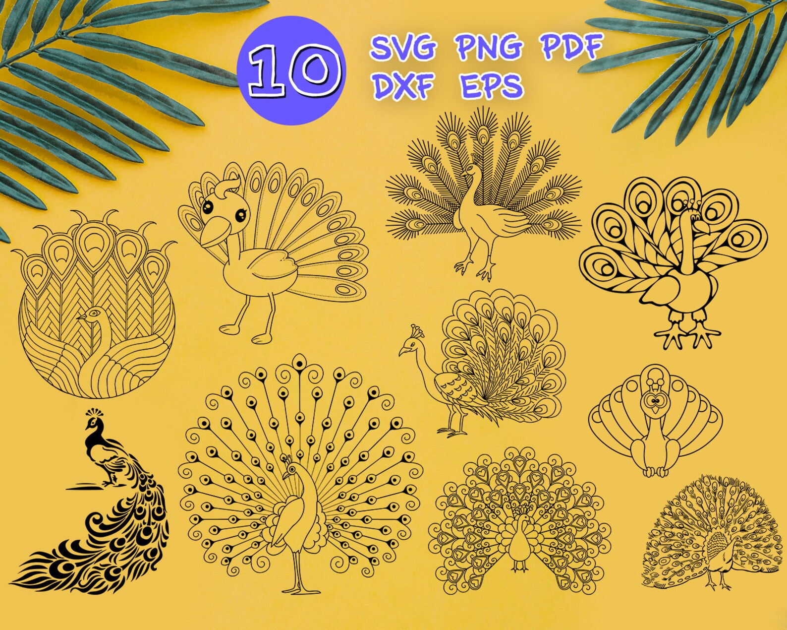 PEACOCK SVG peacock peacock clipart peacock vector peacock | Etsy