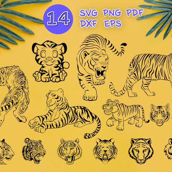 Tiger Stencil - Etsy