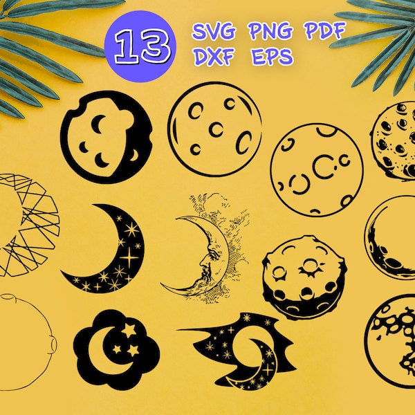 Moon Zentangle - Etsy