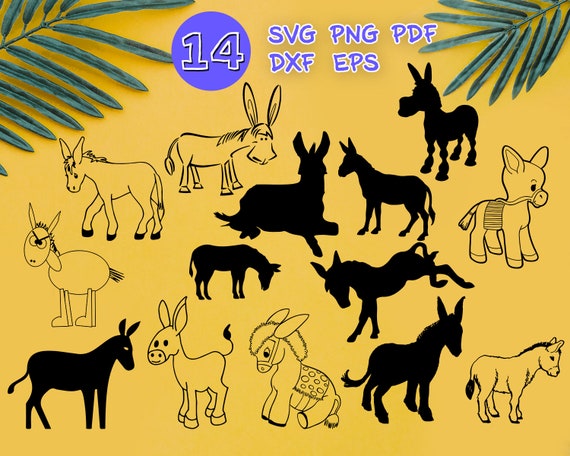 ASS SVG Esel Svg Clipart Silhouette Esel Schablone - Etsy Schweiz