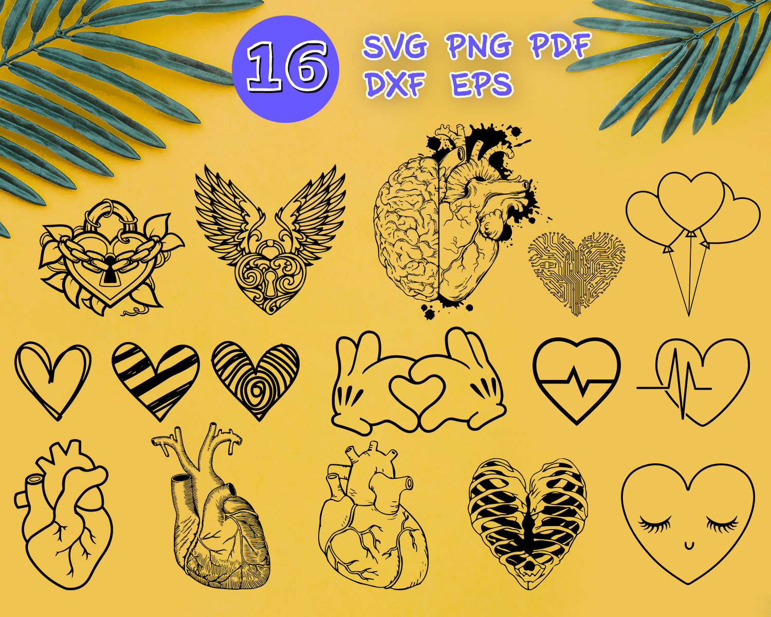 HEART SVG Heart Cut File Heart Silhouette Heart Cricut - Etsy