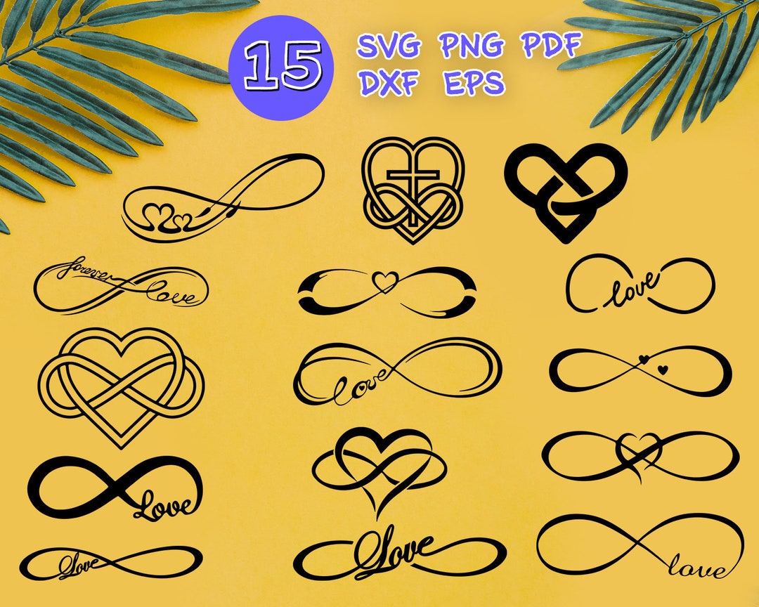 INFINITY LOVE SVG, Infinity Svg, Valentine Svg, Infinity Decal, Heart ...