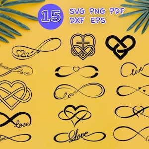 INFINITY LOVE SVG Infinity Svg Valentine Svg Infinity | Etsy