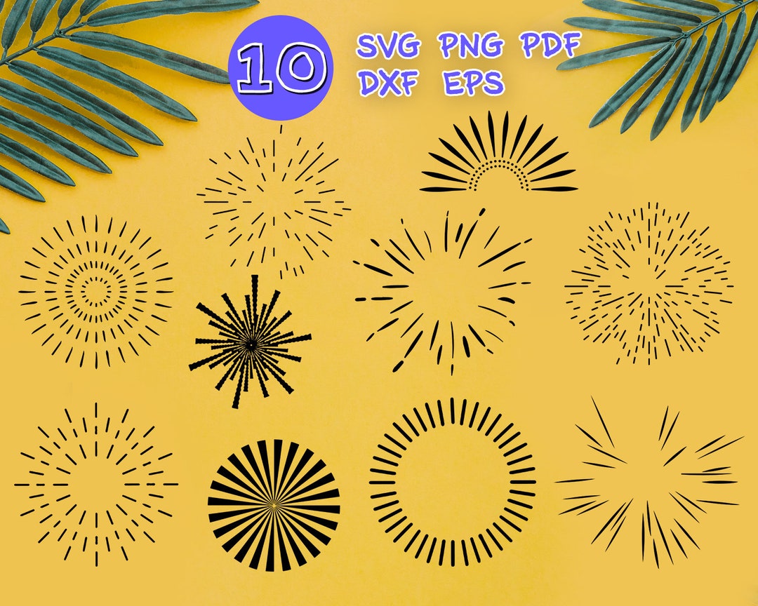 SUNBURST ABSTRACT SVG, Design Elements Svg, Sunburst Element Svg ...