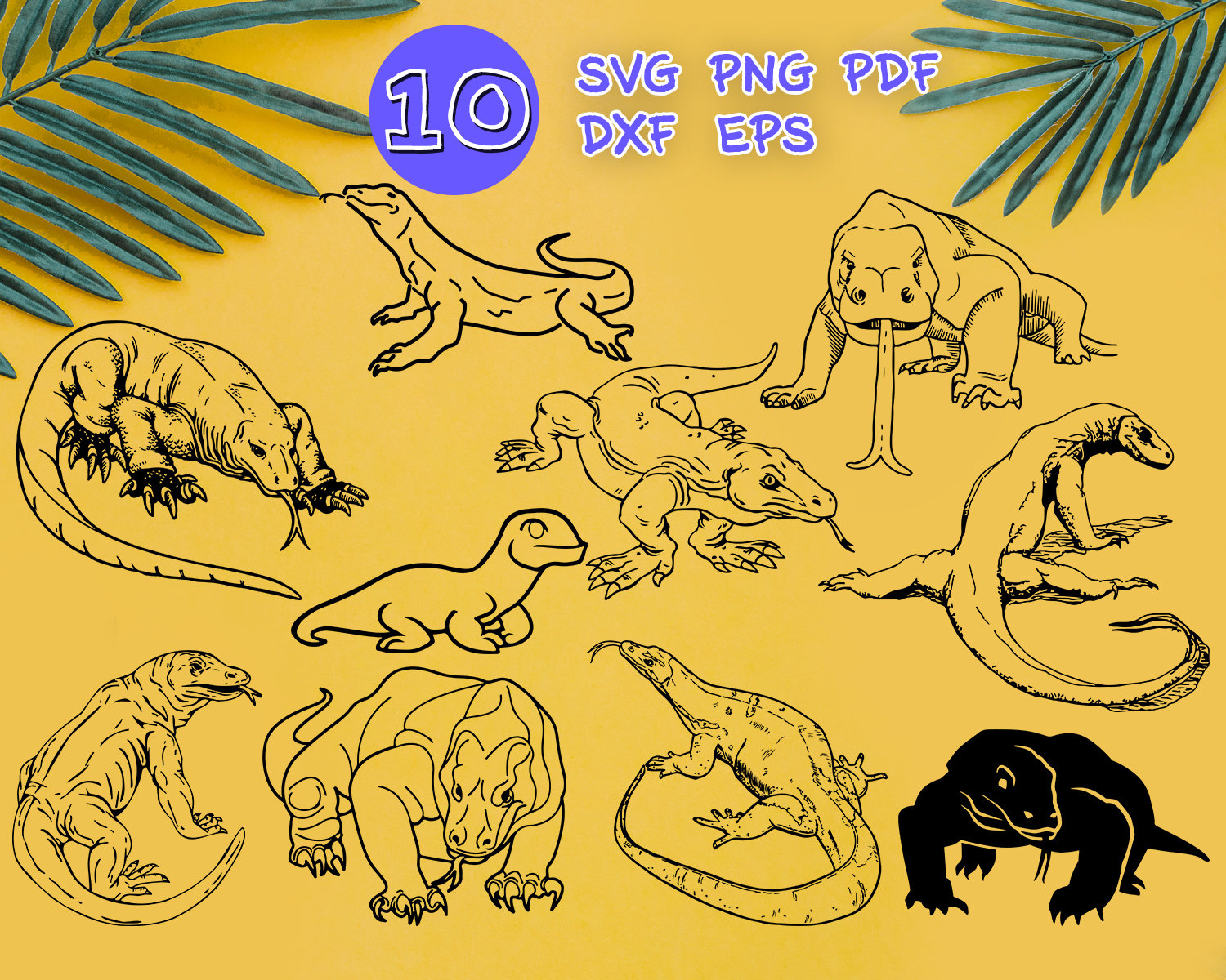KOMODO DRAGON SVG, Komodo Dragon Design, Comodo Svg, Komodo Svg, Komodo ...