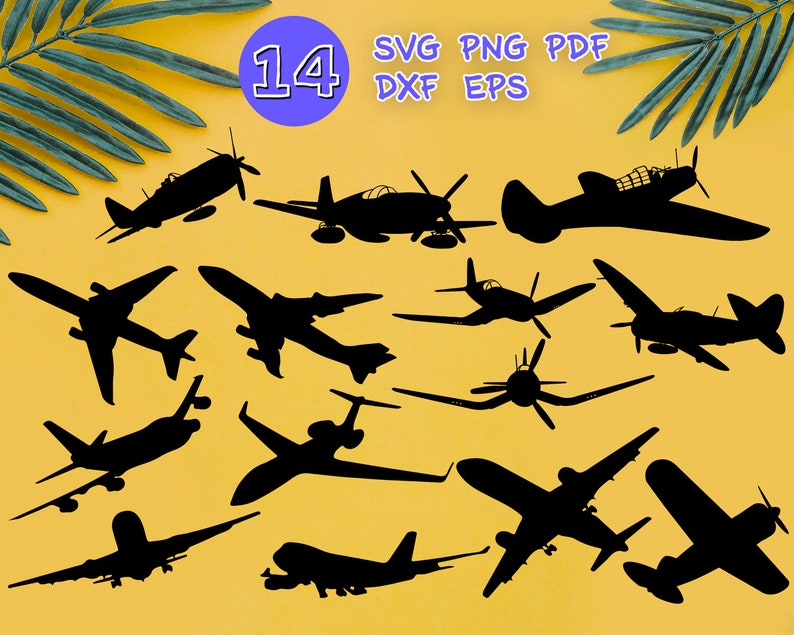 PLANES SVG Airplane Svg Svg Files for Cricut Plane Clipart | Etsy