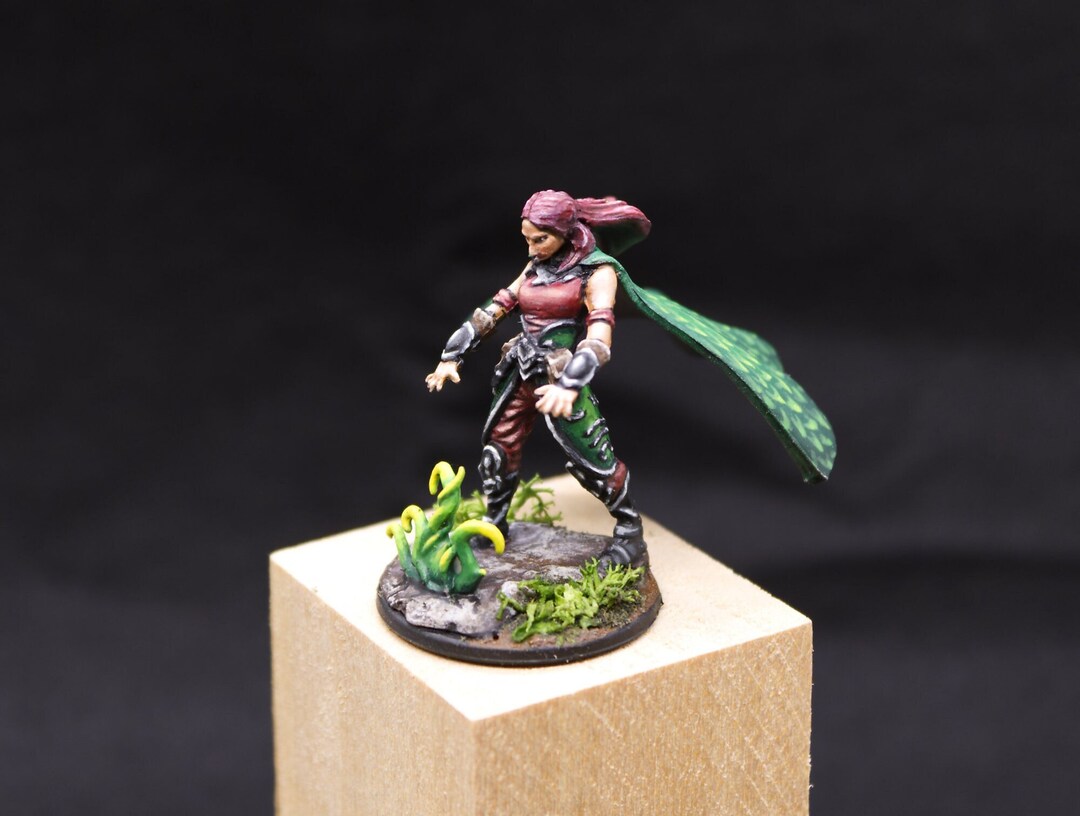 Hand-painted Elf or Half-elf Druid for D&D, Pathfinder, and Other ...