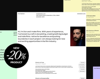 Resume Template With Cover Letter for Word Indesign & - Etsy
