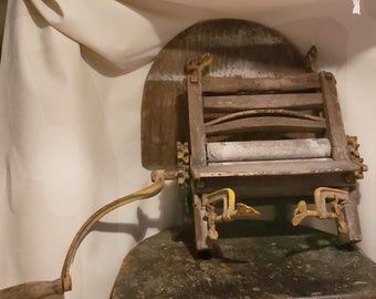 Antique Anchor Folding Bench Washer Wringer Double Wash Tub - Etsy