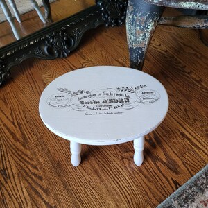Vintage Step Stool French Style Upcycle - Etsy