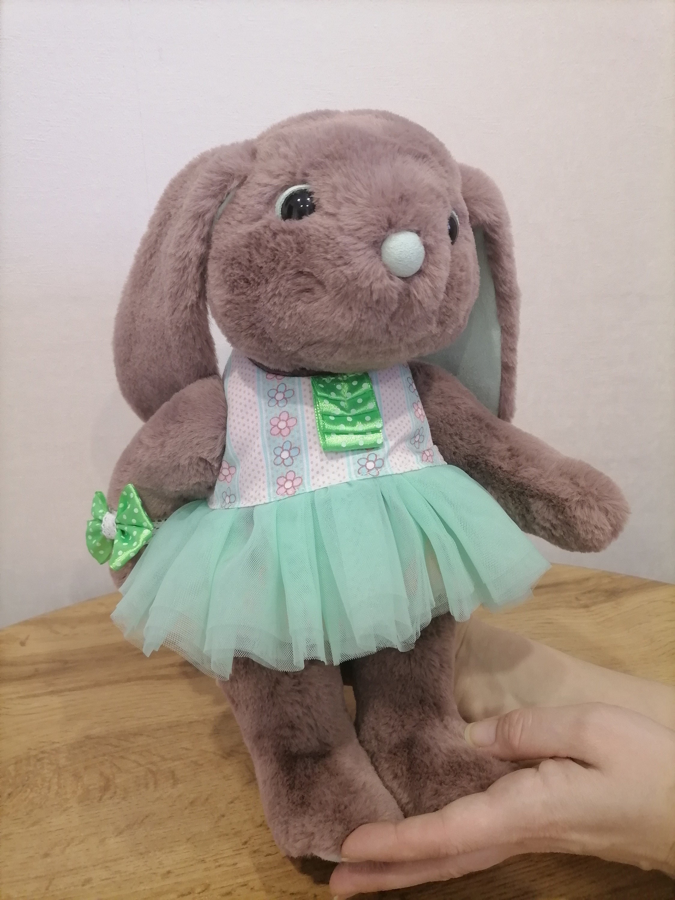 Bunny in a dress. Nice bunny. Bunny as a gift. Bunny 30 cm. | Etsy