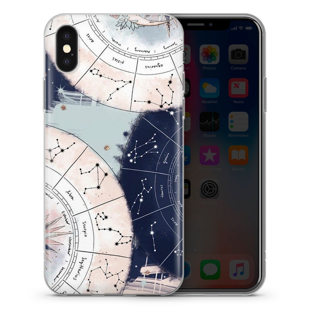 Stars phone case astrology zodiac phone cover for iPhone 12 | Etsy