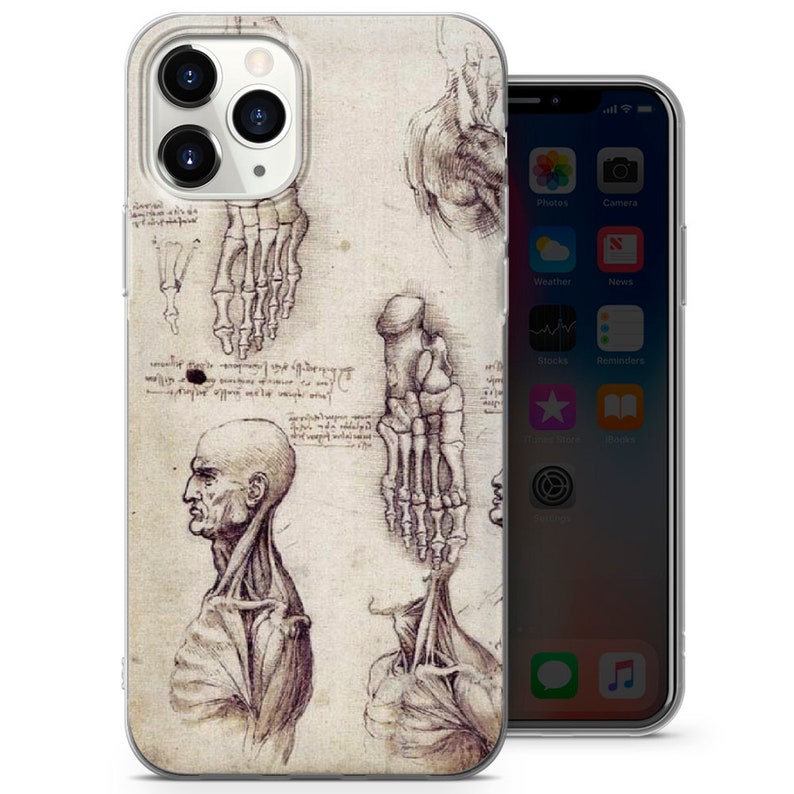 Leonardo Da Vinci Phone Case Anatomical Studies Phone Case - Etsy