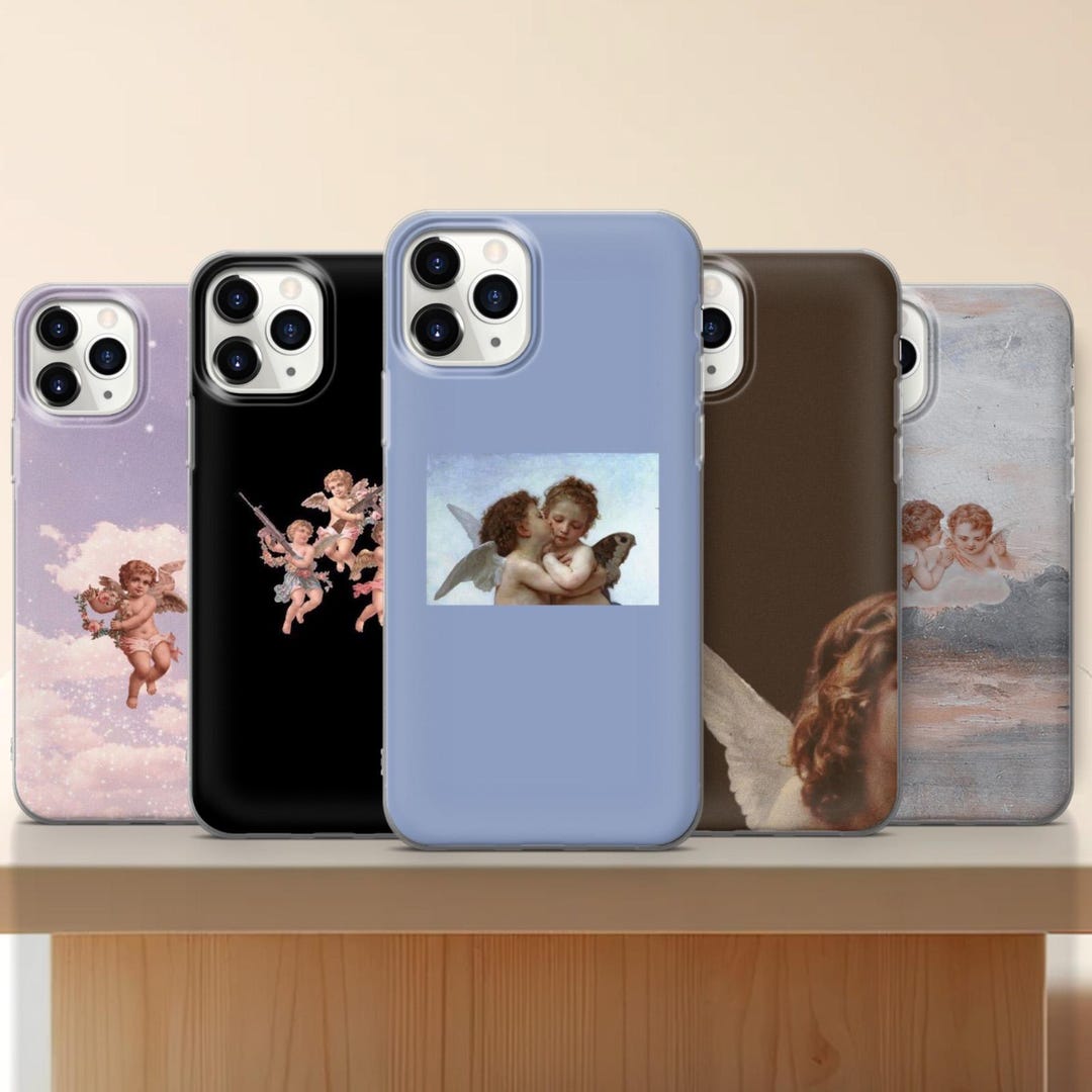 Aesthetic Angel Phone Case | Cherub Art iPhone 16 15 14 Samsung S25 ...