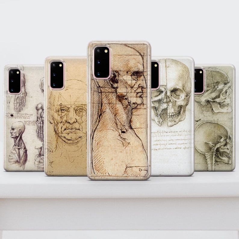 Leonardo Da Vinci Phone Case Anatomical Studies Phone Case - Etsy