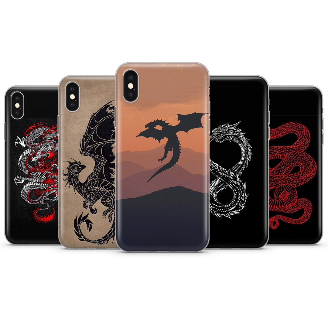 Dragon Dark Theme, Chinese Fire Dragon, Snake Aesthetic Phone Case ...