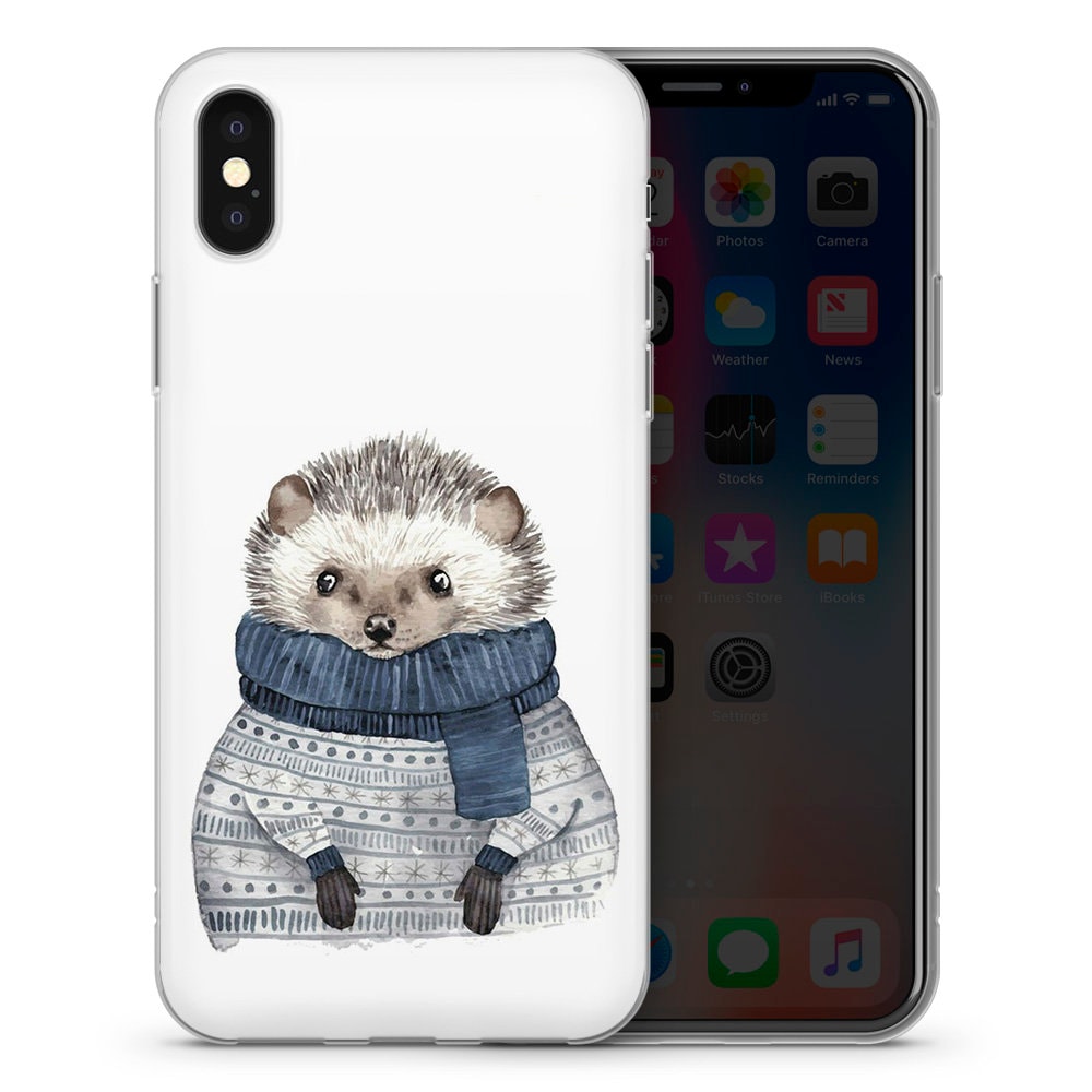 Hedgehog phone case cute animal phone case cover for iPhone | Etsy