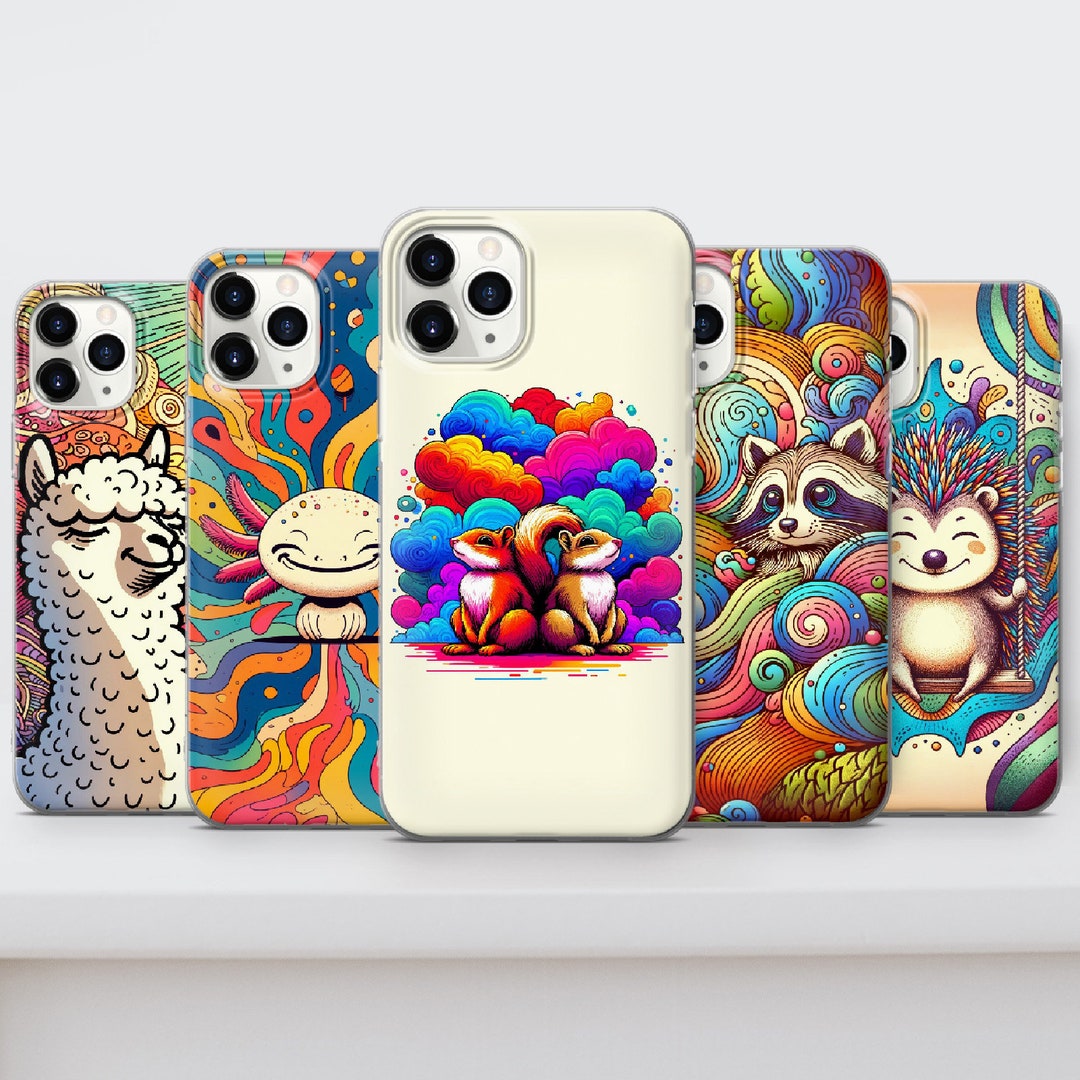 Trippy Animal Phone Case iPhone 16 Pro 15 14 Samsung S24 | Psychedelic ...