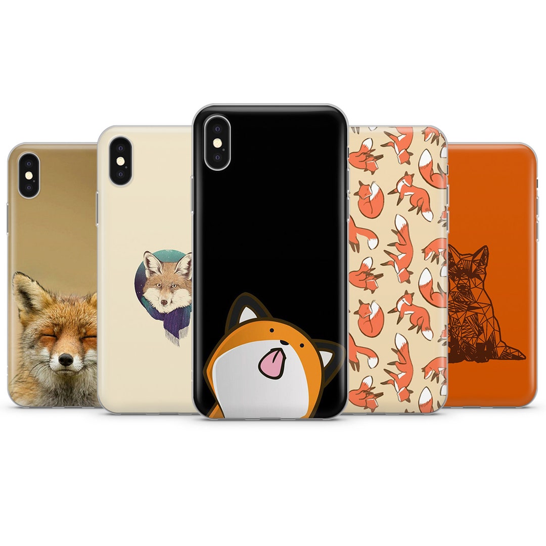 Fox Phone Case iPhone 16 Pro 15 14 Samsung S24 S23 | Cute Animal Art ...