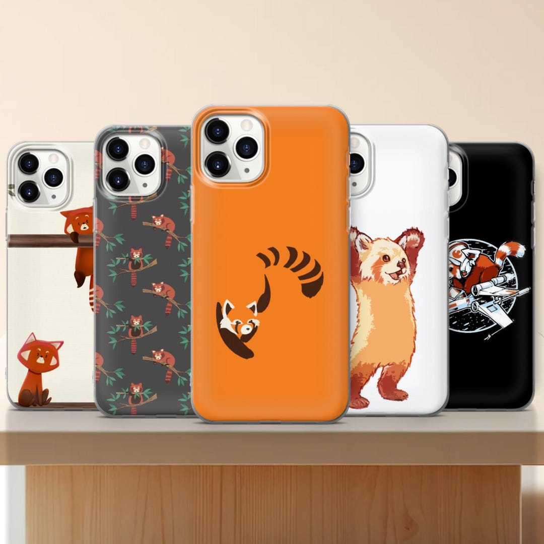 Red Panda Phone Case iPhone 16 Pro 15 14 Samsung S24 S23 | Cute ...