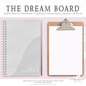 DREAM BOARD | Digital Vision Board / Mood Board / Goal Template ...