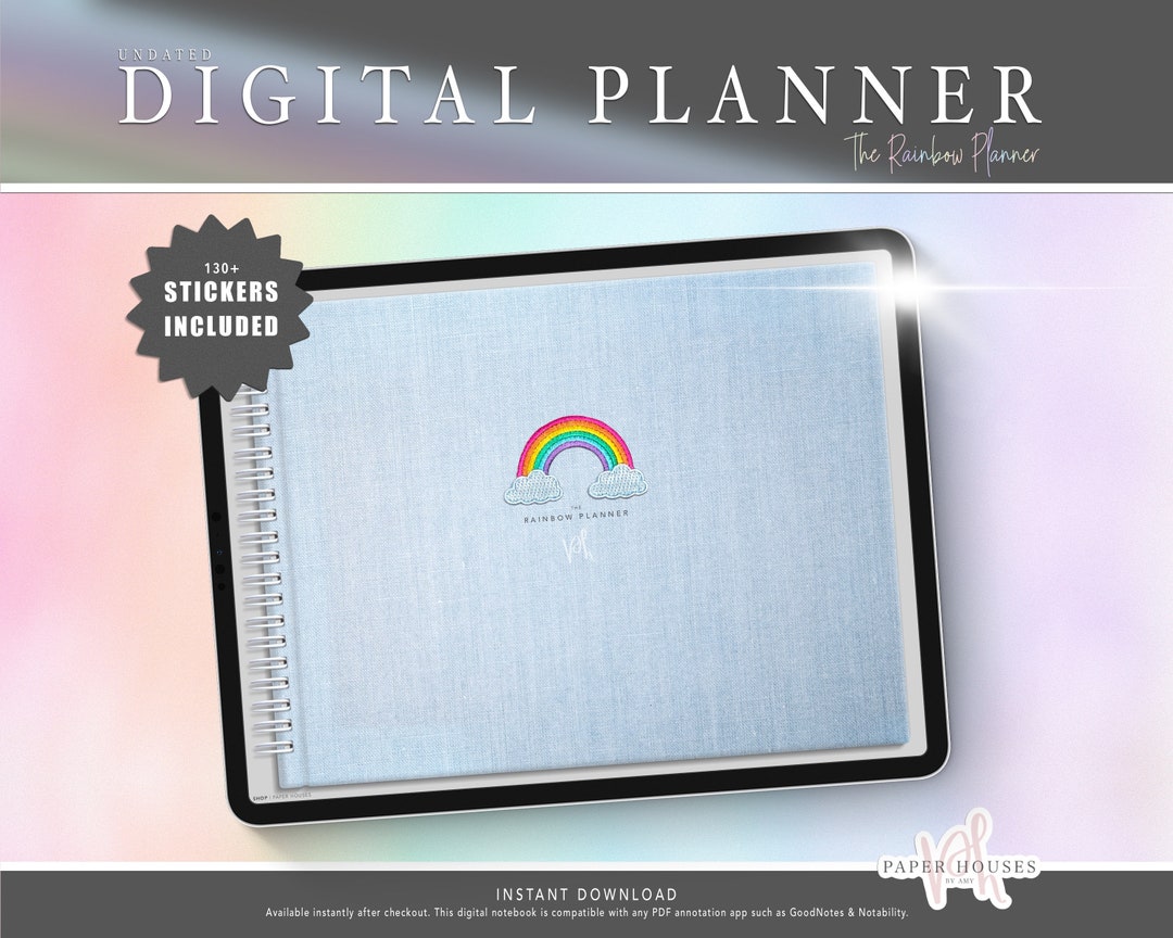 DIGITAL PLANNER - the Rainbow Planner | Undated / Health & Fitness ...