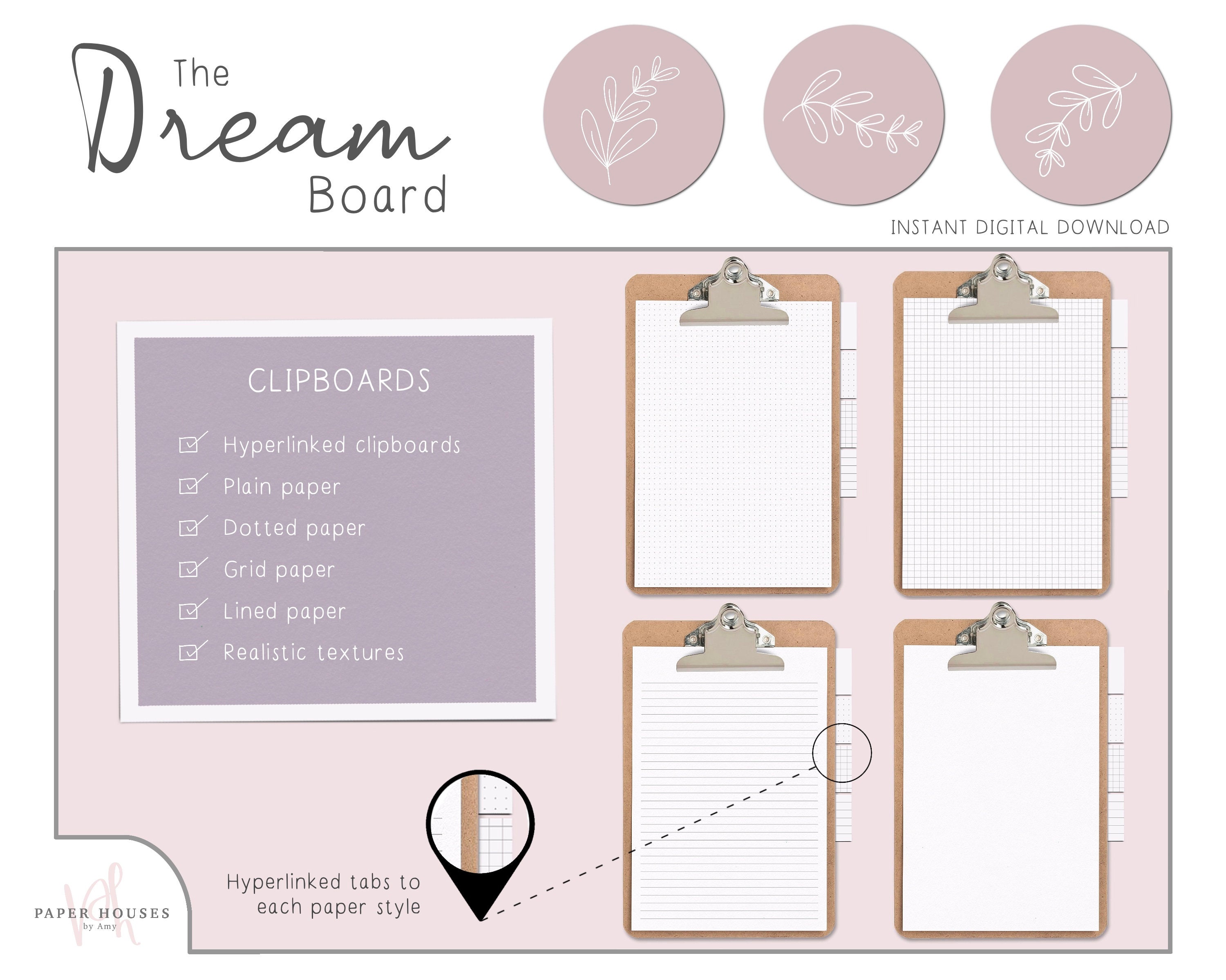 DREAM BOARD Digital Vision Board / Mood Board / Goal | Etsy