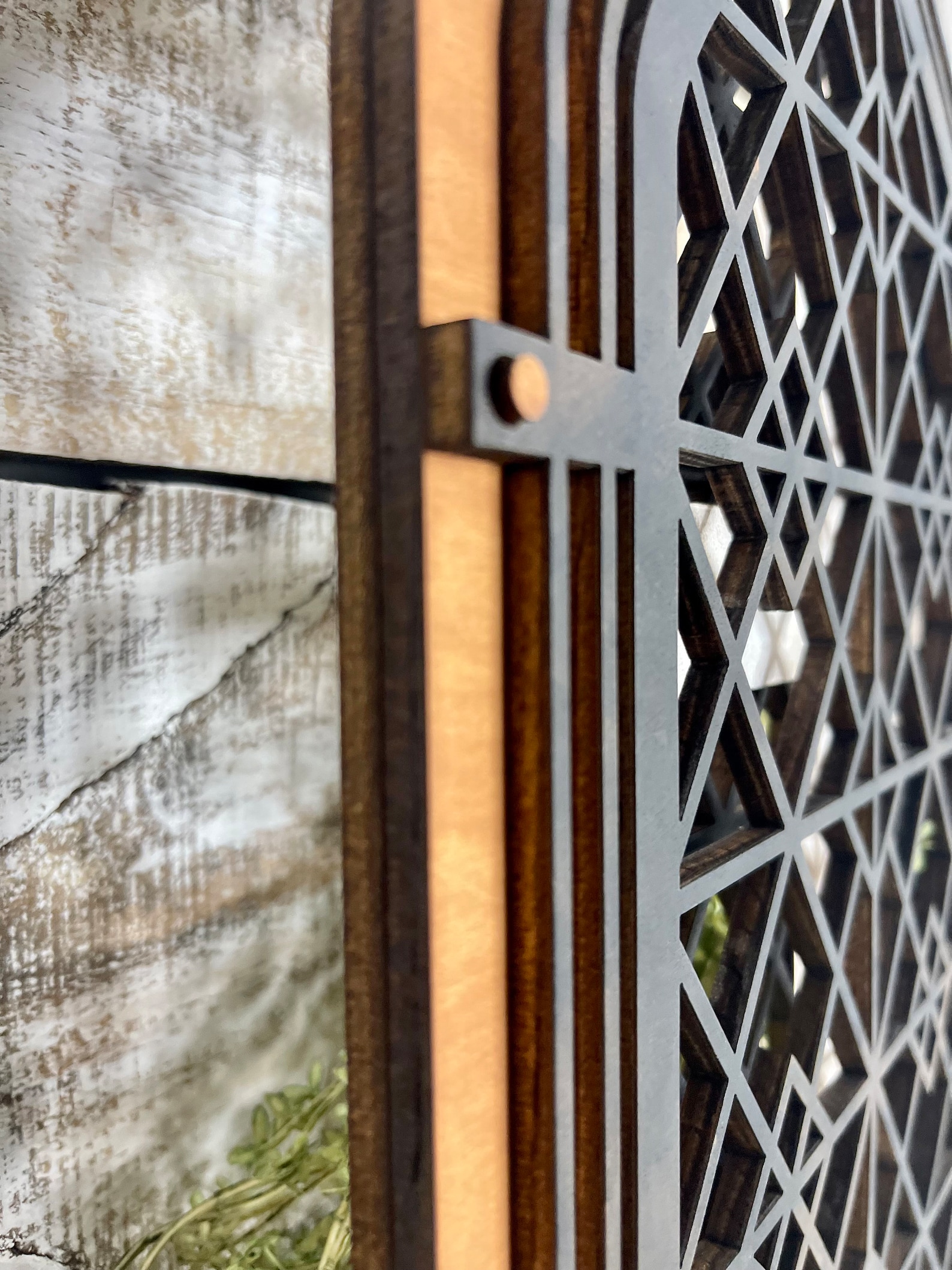 Cathedral Window "faux" Wrought Iron Look Wall Panel, Cathedral Windows ...