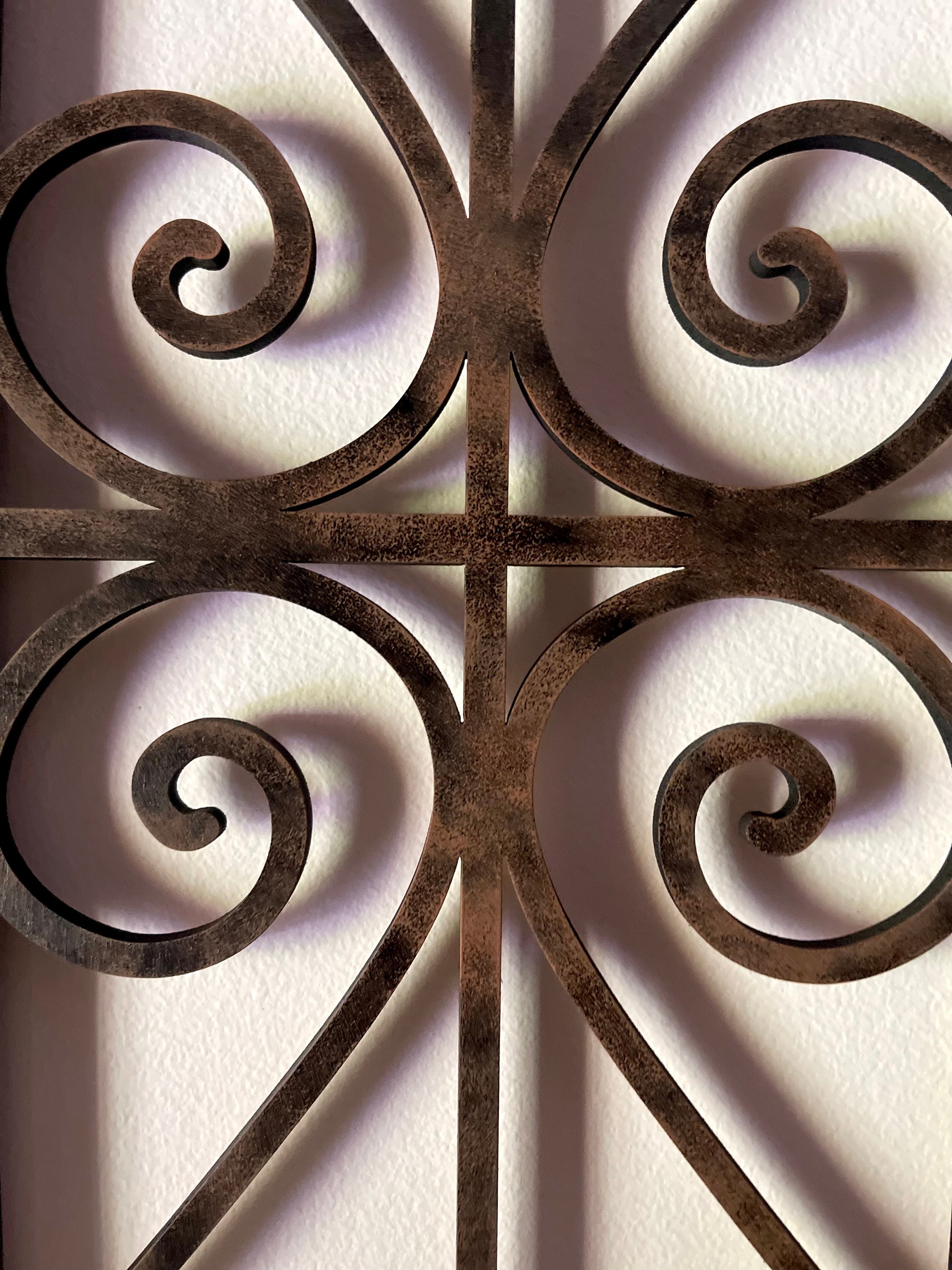 Faux Wrought Iron Wall Panel, Shutter, Laser Cut, Farmhouse Decor, Rustic Decor, Wall Panels - Etsy