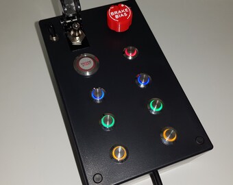 PC USB Button Box 24 Functions Back Lit Red Sim Racing With - Etsy