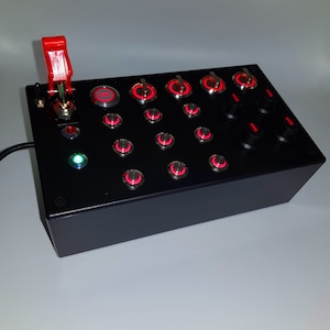 PC USB 31 Functions Button Box for Simracing All Backlit Buttons + Neon ...