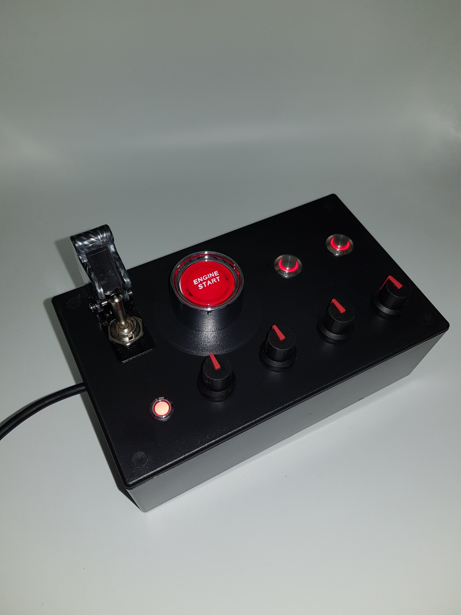 PC USB Button Box 12 Functions Metallic Red Back Lit Buttons - Etsy