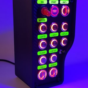 Ps5 Assetto Corsa Competizione Usb Button Box 16 Functions Back-lit RED ...