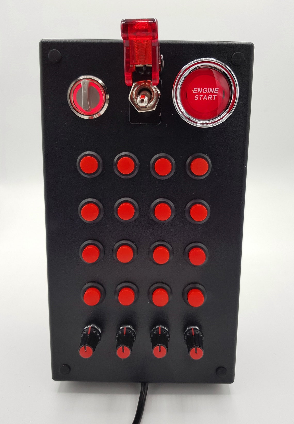 PC USB Box 32 Functions in Red With Toggles Back Lit Rotary - Etsy