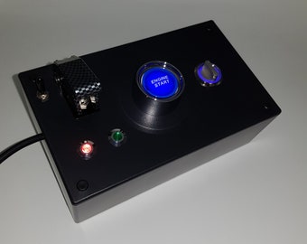 PC 19 Functions Push Usb Button Box Blue or Red Back Lit - Etsy