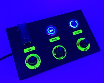 PC USB Button Box 32 Functions Back Lit Red With Neon Stickers - Etsy
