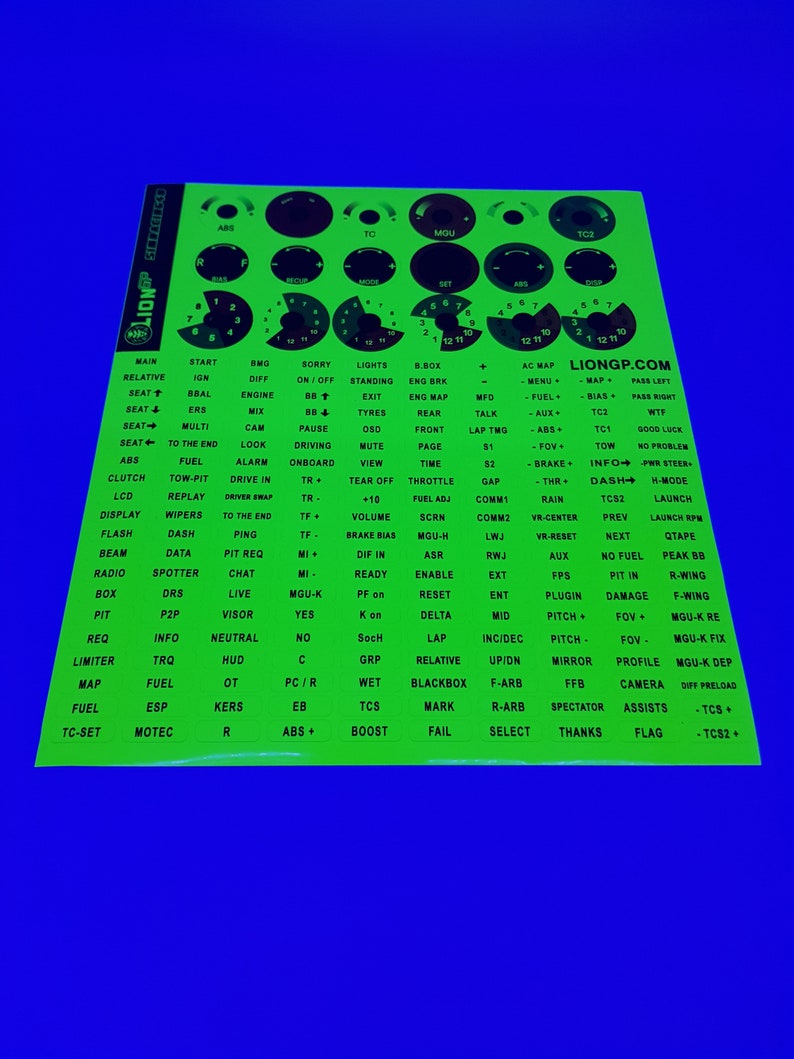 PC USB 31 Functions Button Box for Simracing All Backlit Buttons + Neon ...