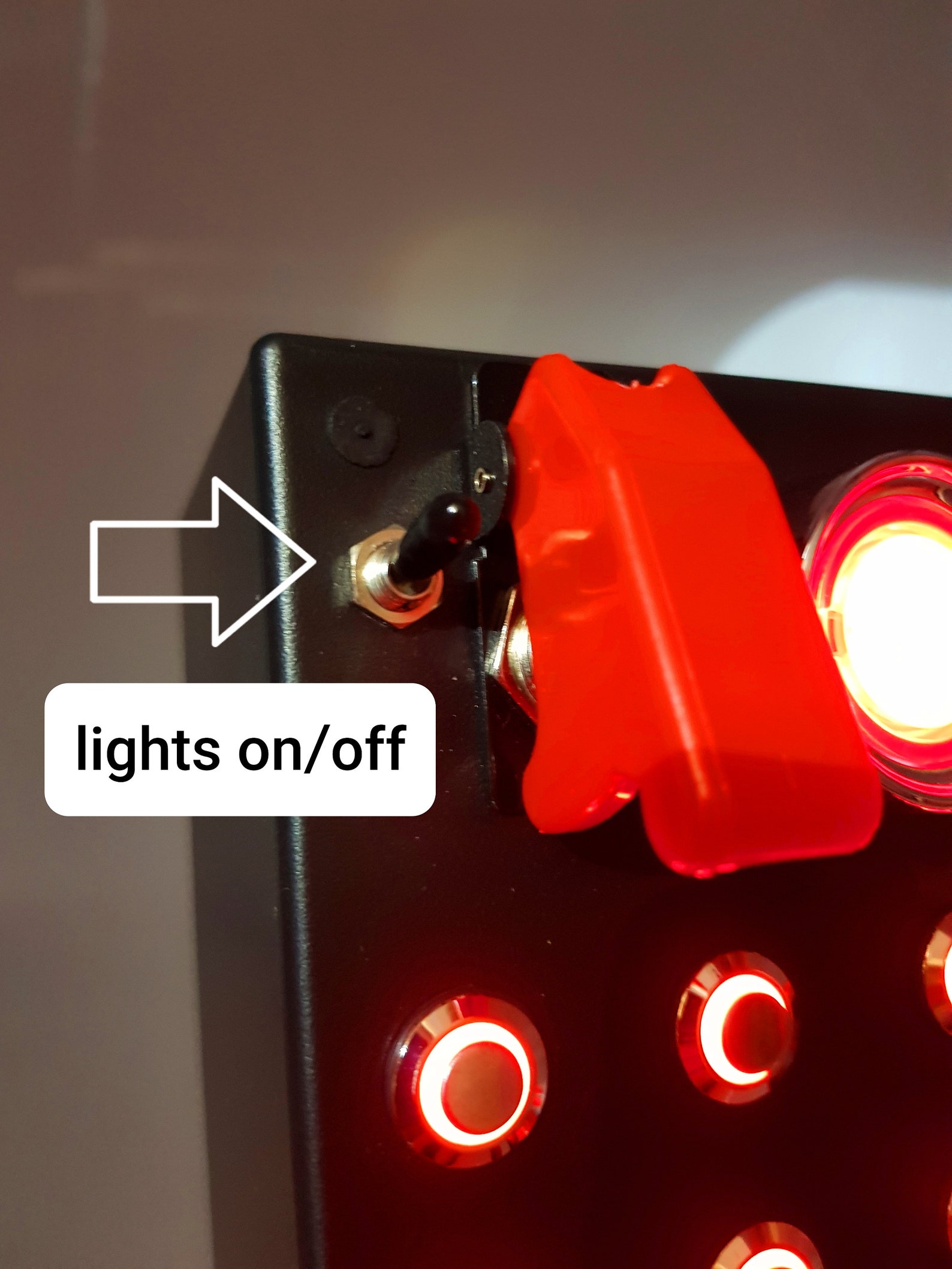 PC USB Button Box 32 Functions Back Lit Red With Neon Labels - Etsy UK