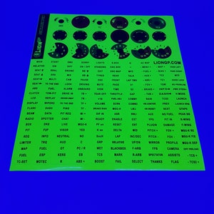 PC USB 28 Function Push Button Box Red + Start Engine + Neon Labels ...