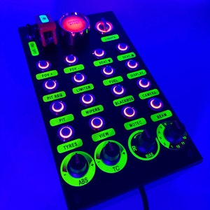 PC USB Button Box 32 Functions Back Lit Red With Neon Stickers - Etsy