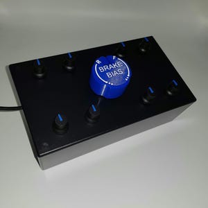 PC Usb 9 Rotary Encoders With BLUE Bbias Button Box 18 Functions ...