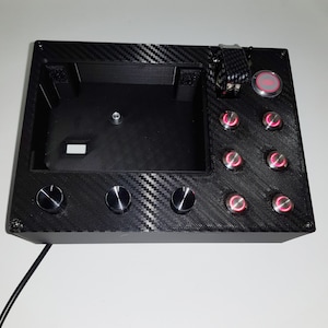 Pc Usb Stream Deck Button Box 17 Functions Back-lit Red for Simracing ...