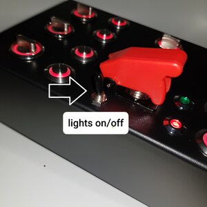 PC USB 30 Functions Button Box With Neon Labels Sheet for Simracing - Etsy