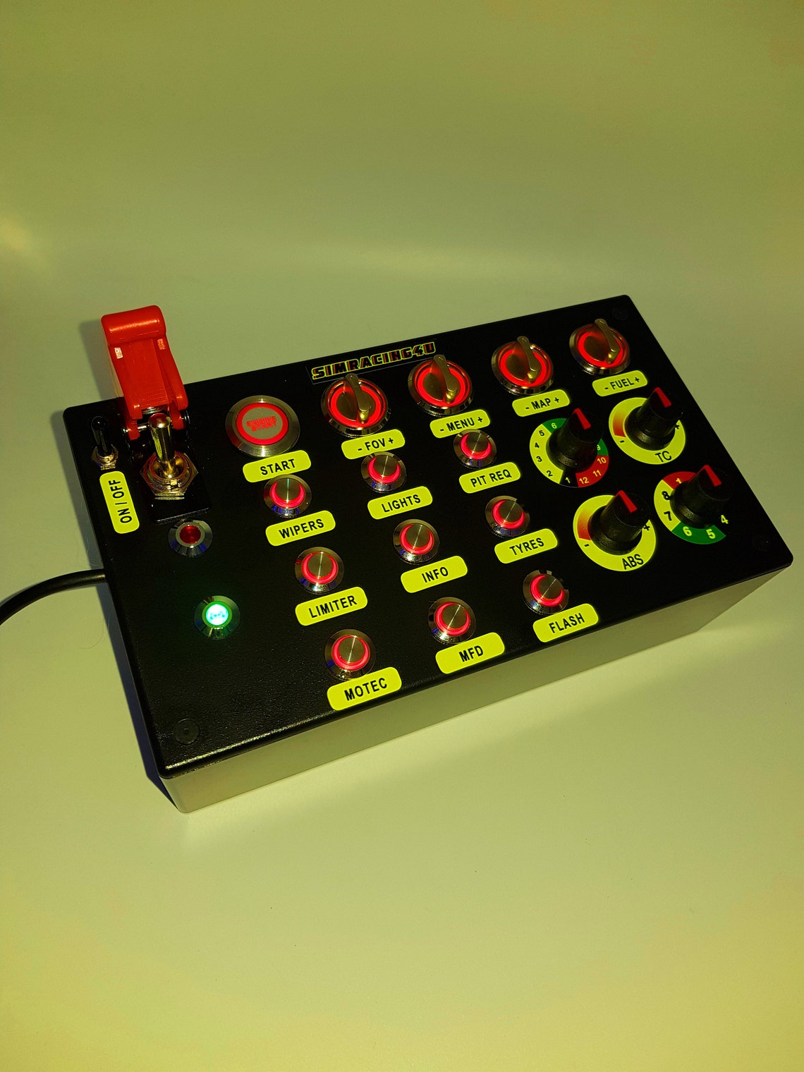 PC USB 31 Functions Button Box for Simracing All Backlit - Etsy
