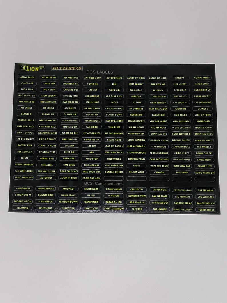 Pc USB Button Box 29 Functions for DCS Including Labels Sheet - Etsy