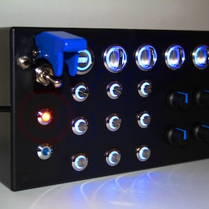 PC USB 31 Functions Button Box for Simracing All Backlit Blue Buttons ...